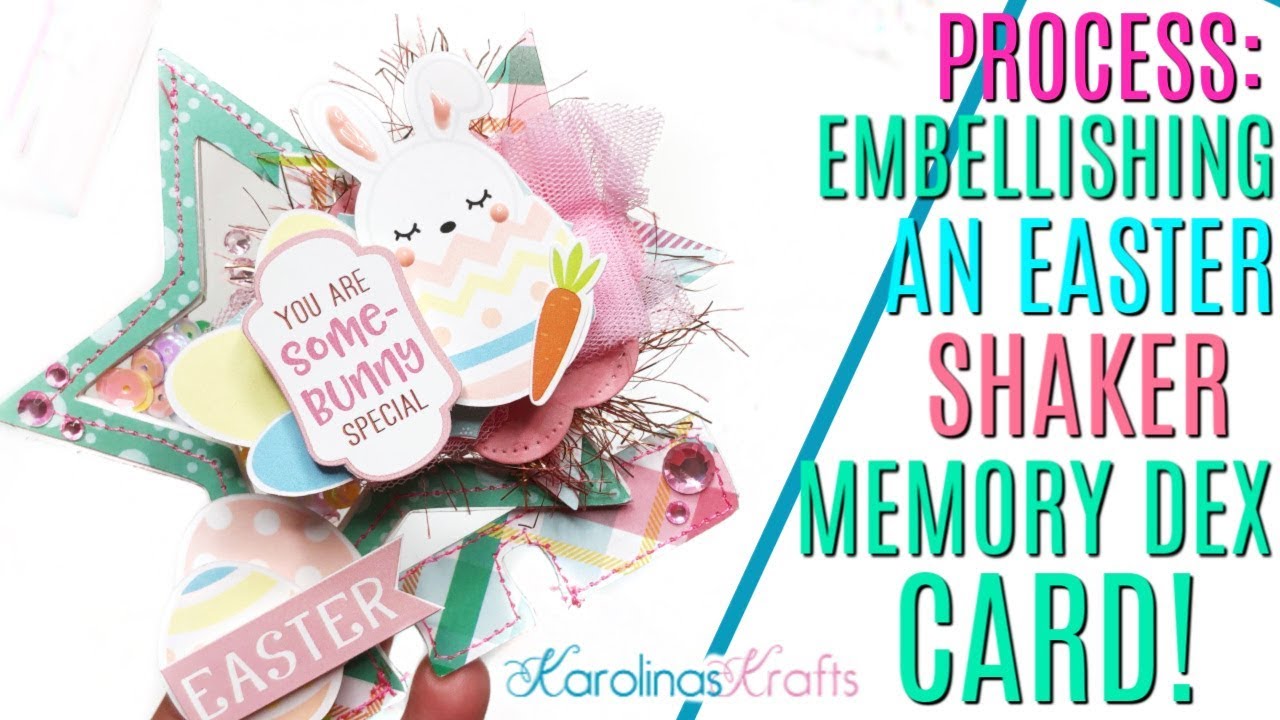 Easter Layered Shaker Memory Dex PROCESS VIDEO, Easter Shaker Memdex, CHUNKY Memory Dex Card DAY ...