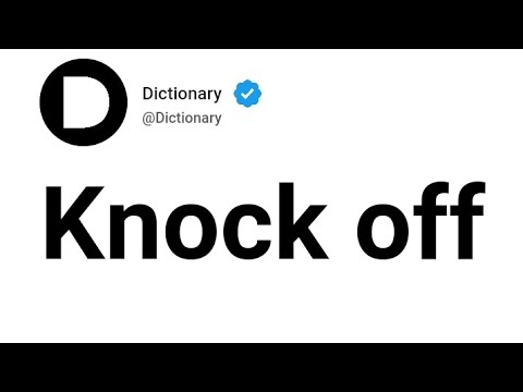 Knock off Meaning In English - YouTube