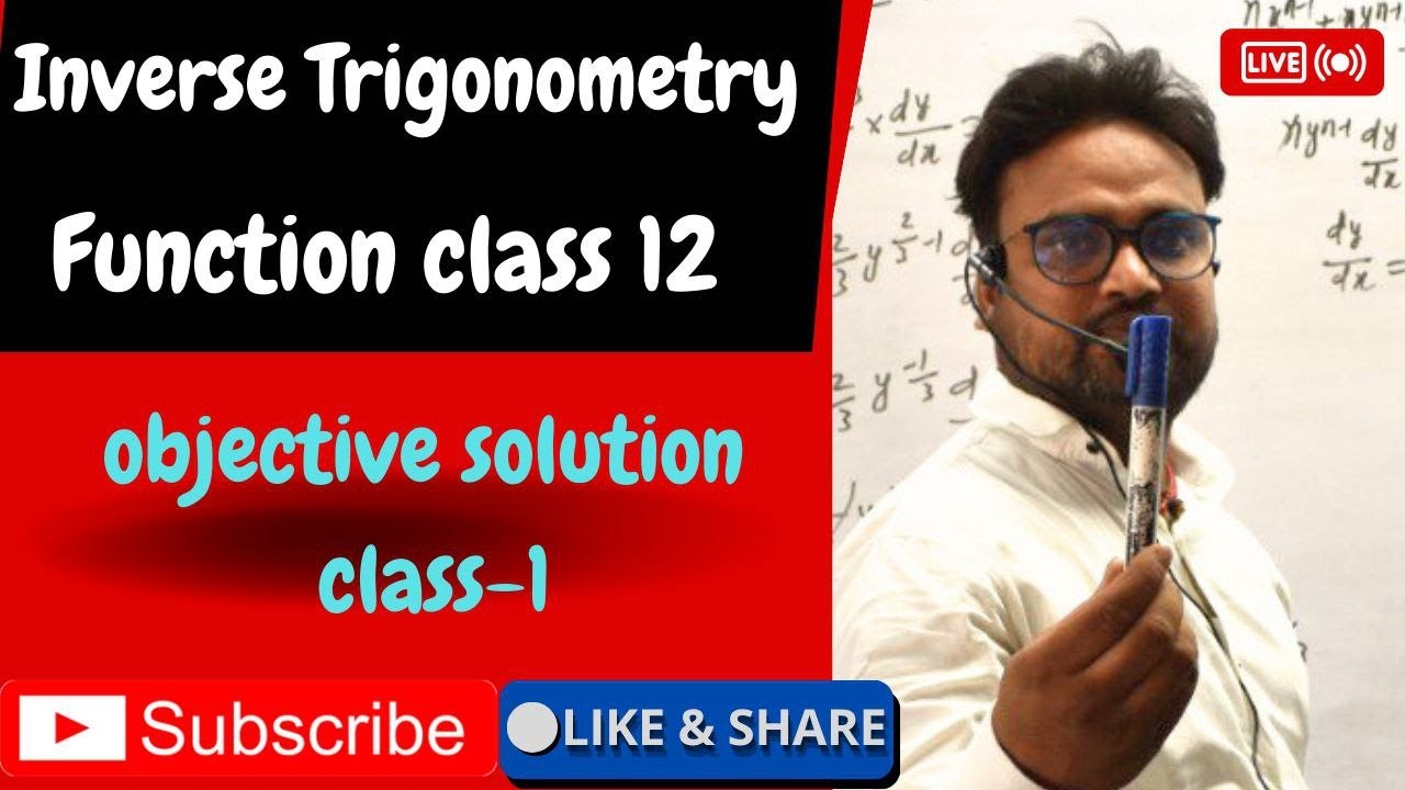 Class 12 Board Special | Inverse Trigonometry with Important Questions ...