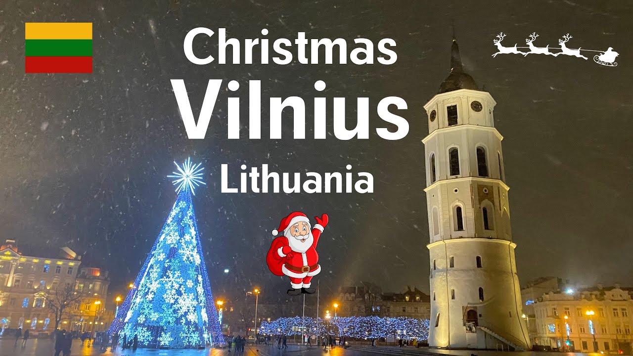 Vilnius Christmas Markets - Lithuania. Ultimate City Walking Tour and Travel Guide. 4K HDR 60fps ...