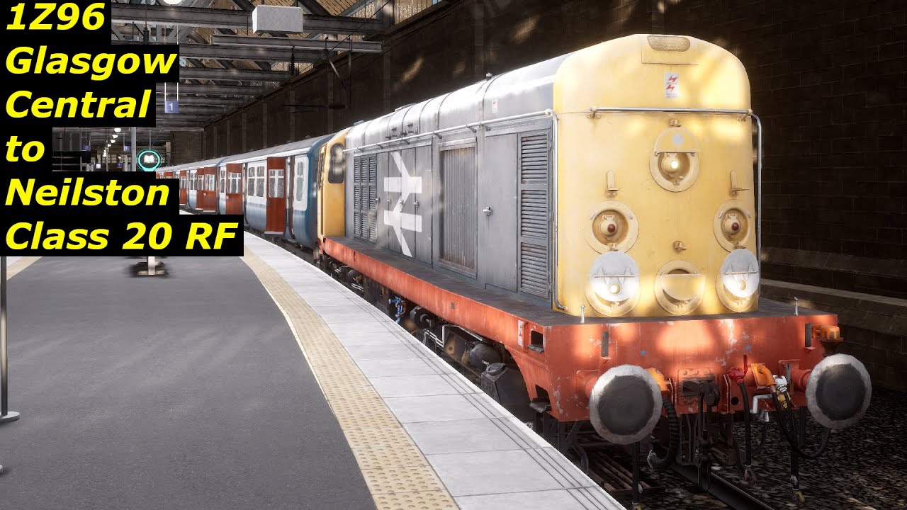 1Z96 - Glasgow Central Neilston - Class 20 RF - YouTube