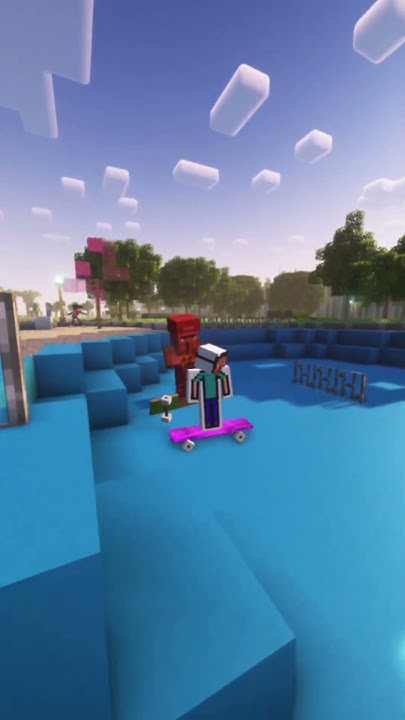 Un kikoo deviens le pro du skate ! #minecraft - YouTube