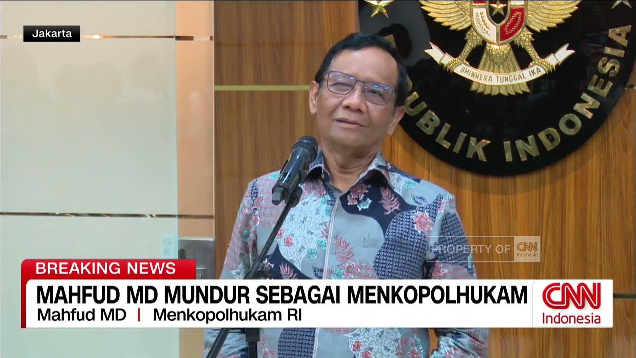 Mahfud MD Resmi Mundur Sebagai Menkopolhukam - YouTube