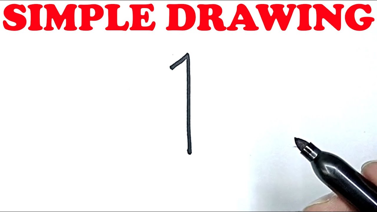 How To Draw Ice Cream Easy With Number 1 | Simple Drawing Tutorial ...