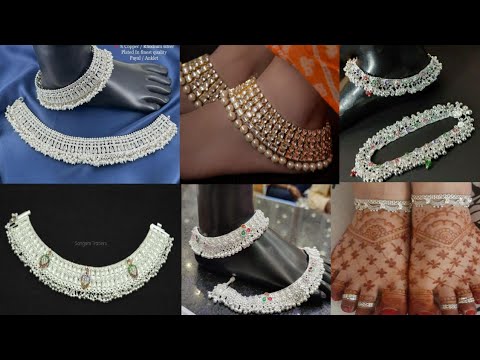 Trending silver payal design, daily wear payal design, unique silver ...