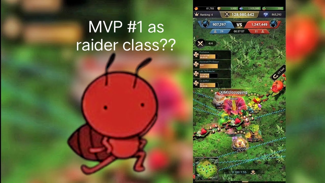 MVP 1 as raider class?? AE rainforest The Ants underground kingdom ...