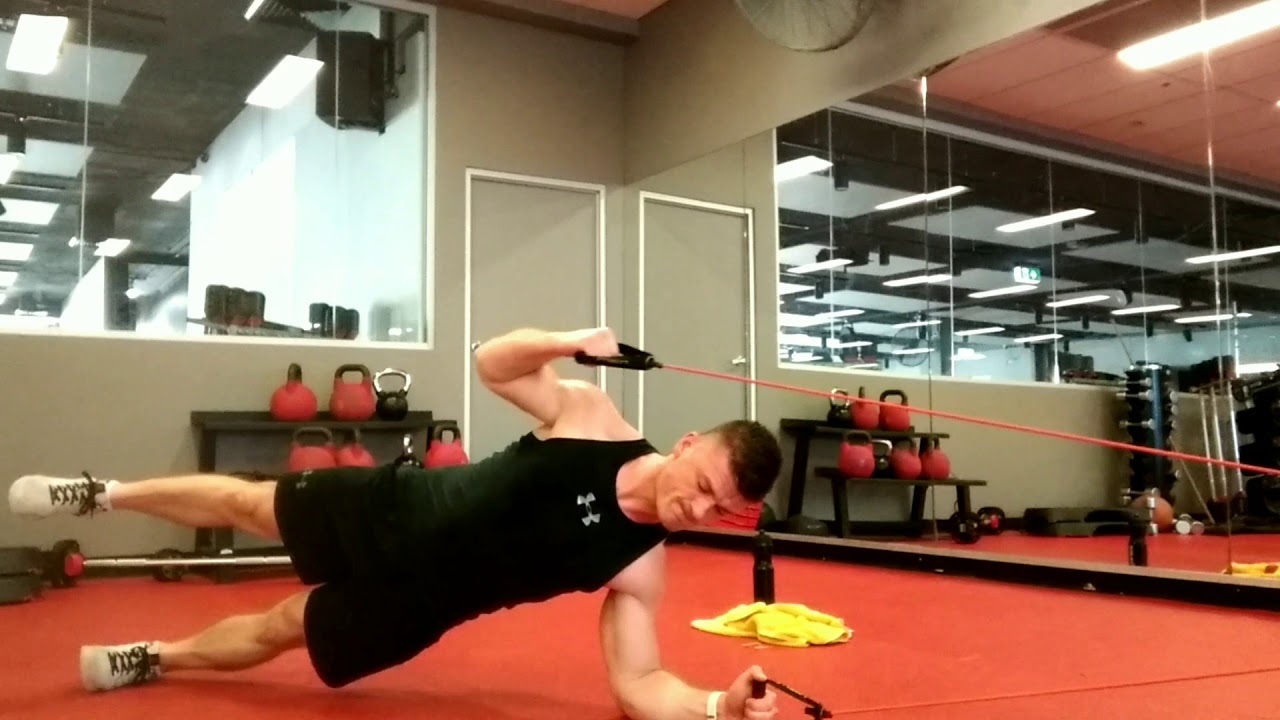 Elastic bands - plank variations - holiday workout - YouTube