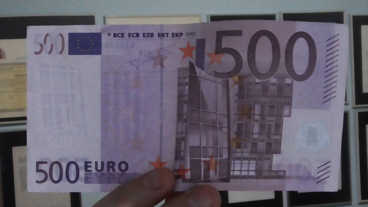 El Billete de 500 € y su SECRETO desconocido - YouTube
