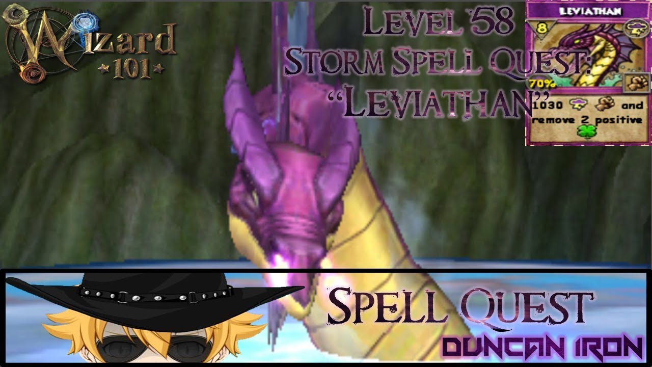 Wizard101 - Level 58 Storm Spell Quest: "Leviathan" - YouTube