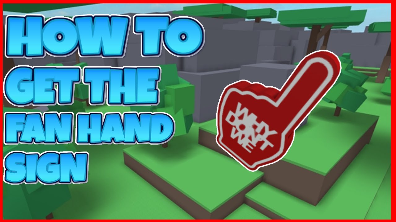 HOW To Get The FAN HAND Sign! | Roblox WDW Concert! - YouTube