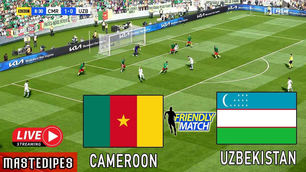 CAMEROON VS UZBEKISTAN | International FIFA Friendly Match 2022 - YouTube