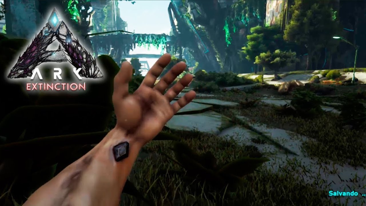 ARK EXTINCTION: Gameplay do Início, Construindo uma Casa [ Xbox One ...