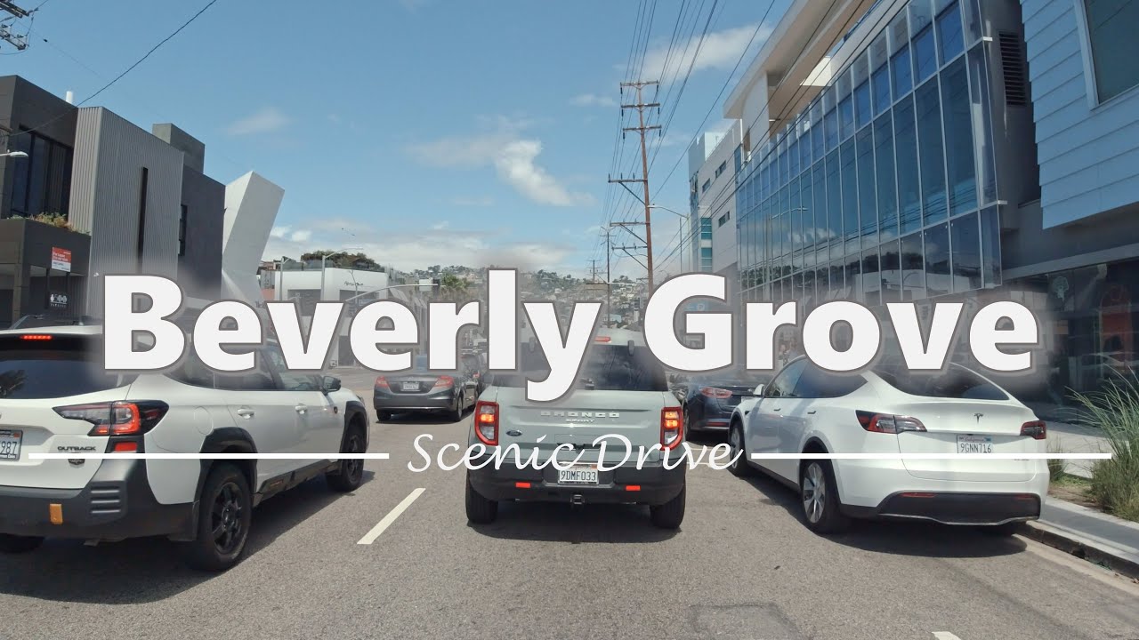 Driving in Beverly Grove, Los Angeles, California - 4K60fps - YouTube