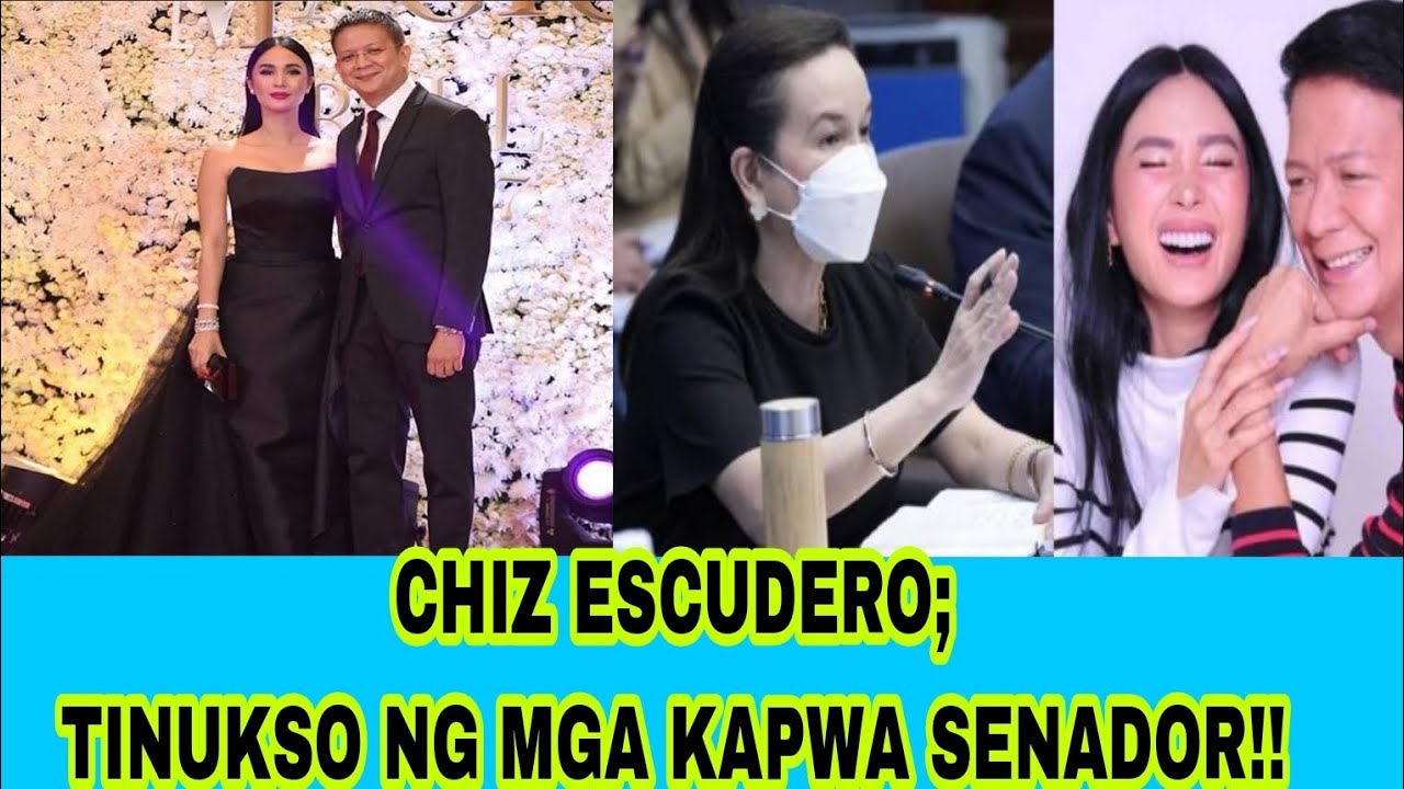 CHIZ ESCUDERO;tinukso ng mga kapwa senador tungkol sa balikan ni "HEART ...