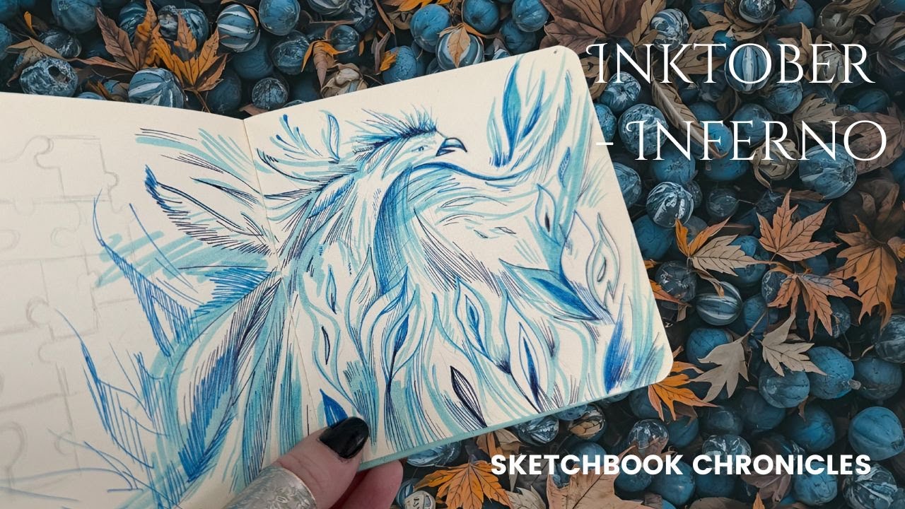 Sketchbook Chronicles- Inktober Day 25- Inferno - YouTube