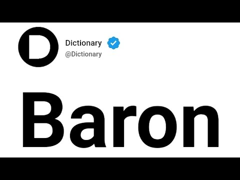 Baron Meaning In English - YouTube
