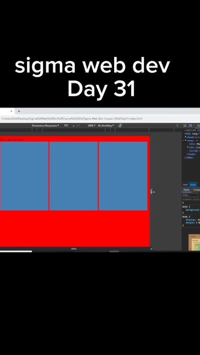 sigma web dev Day 31#programmernavnath #short - YouTube