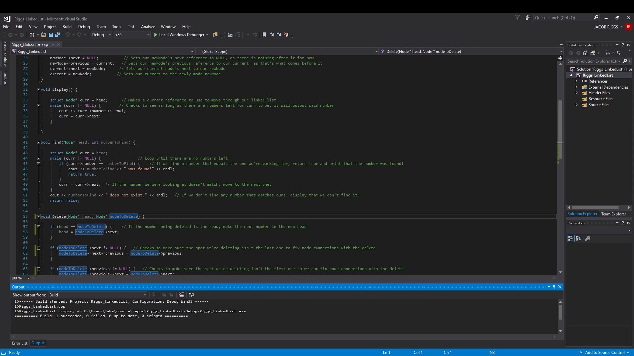 Linked List Explanation Video - Jacob Riggs - YouTube