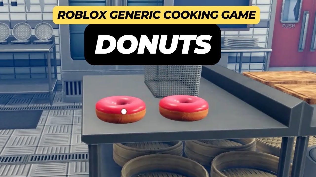How to Make Donut in Roblox Generic Cooking Game - YouTube