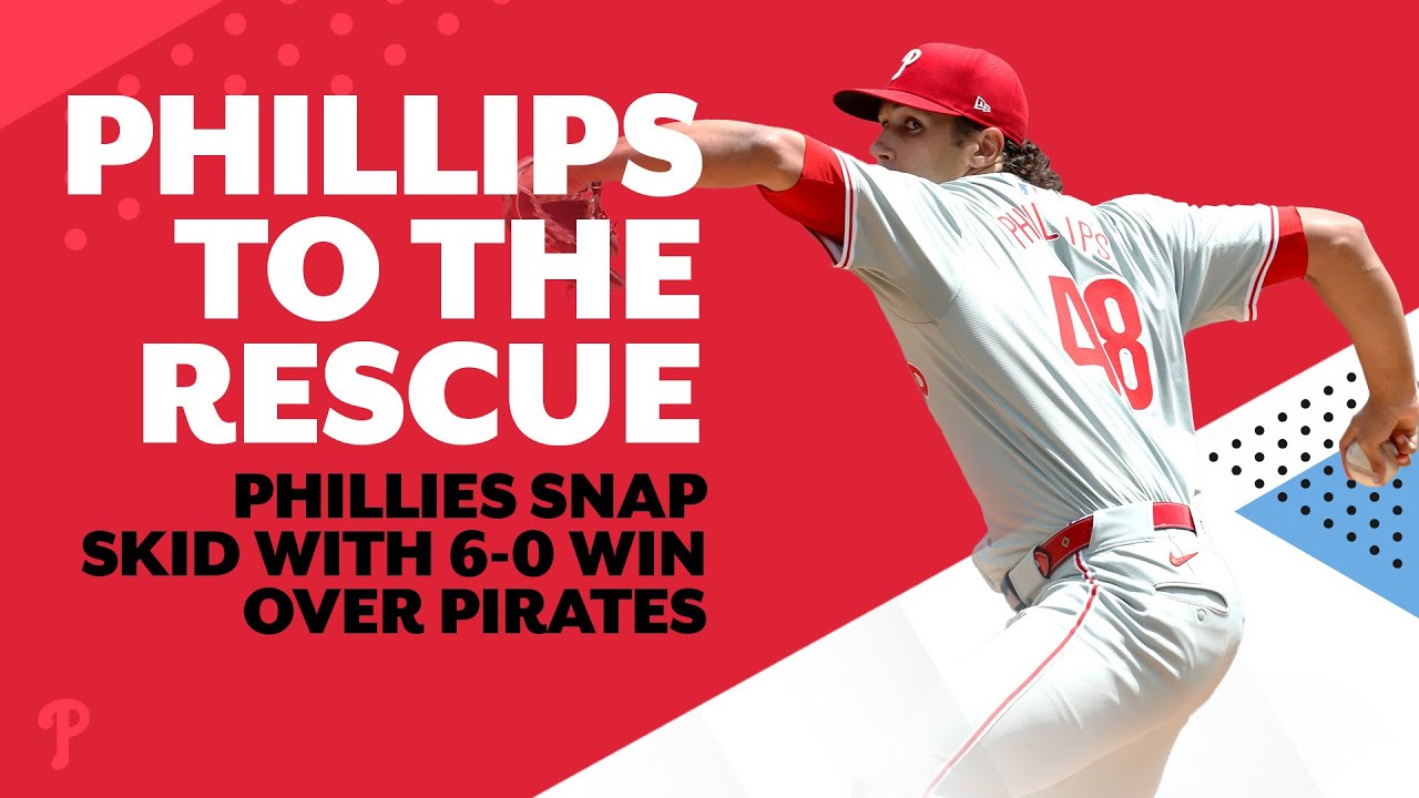 Tyler Phillips pitches gem, Phillies snap skid in 6-0 win over Pirates ...