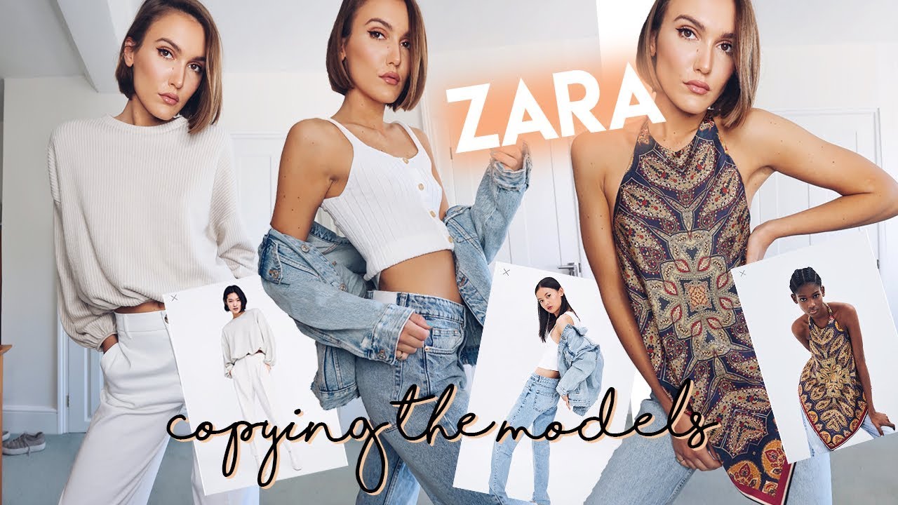 ZARA HAUL & TRY ON JUNE - COPYING A FULL ZARA MODEL OUTFIT | Blaise ...