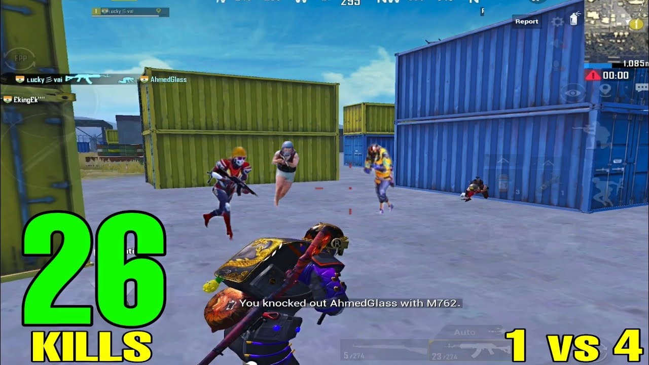BEST FIGHT IN MILITARY BASE! | 26 KILLS SOLO VS SQUAD | PUBG MOBILE ...