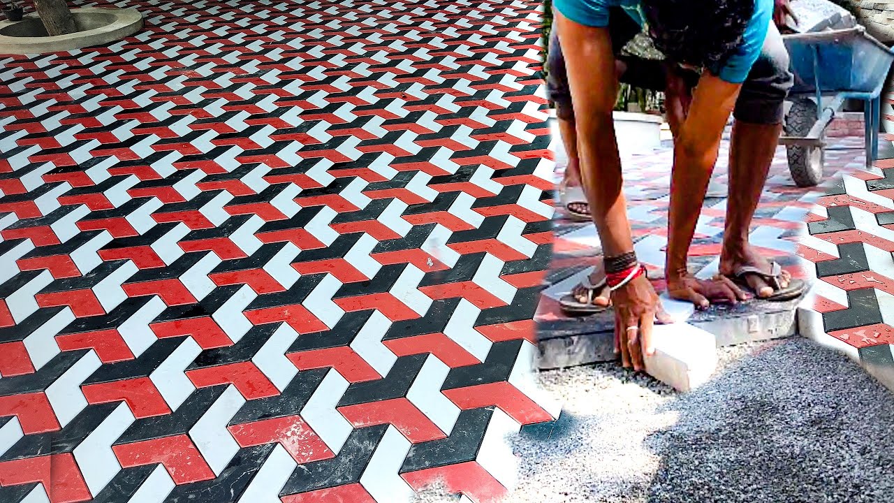 paving / Amazing v paver 3D model /paving paver block / paver block ...