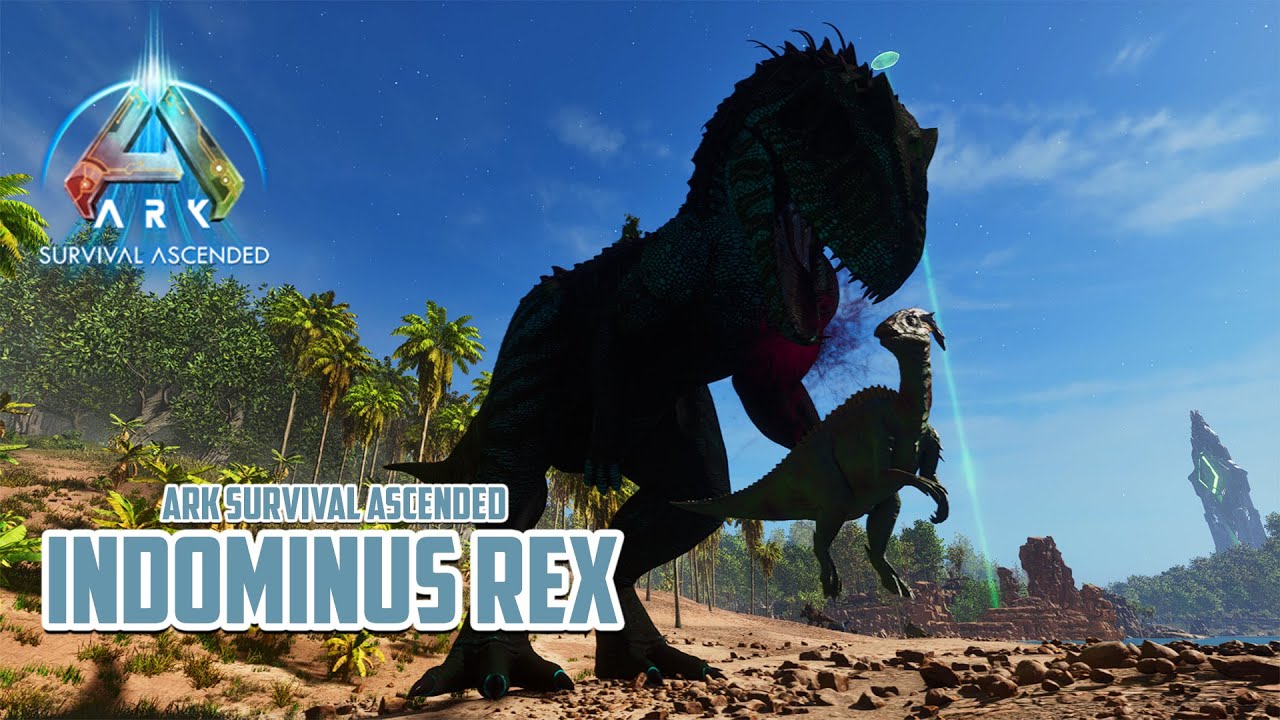 HATI-HATI DI TANGKAP INDOMINUS REX😂 - Ark Survival Ascended Dino MOD ...