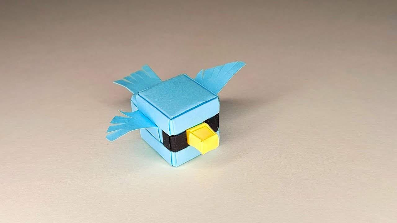 How to Make Origami Minecraft Bird, Origami Blue Bird - Part 1 # ...