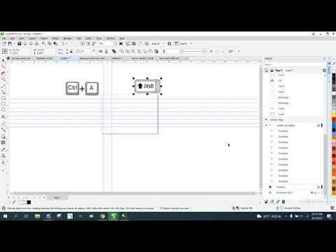 Corel Draw Tips & Tricks Remove Indexing or Guide Lines Part 2 Object Docker - YouTube