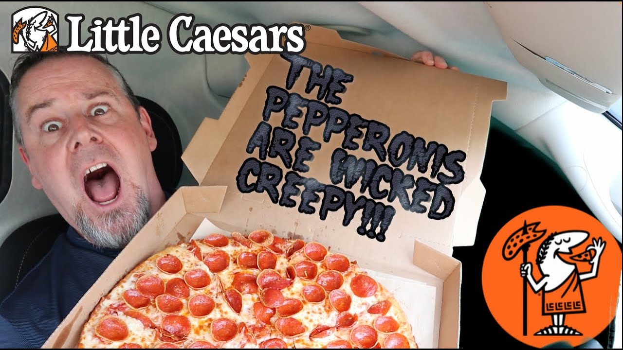 CREEPY Little Caesars Old World Fanceroni Pepperoni with over 100 ...