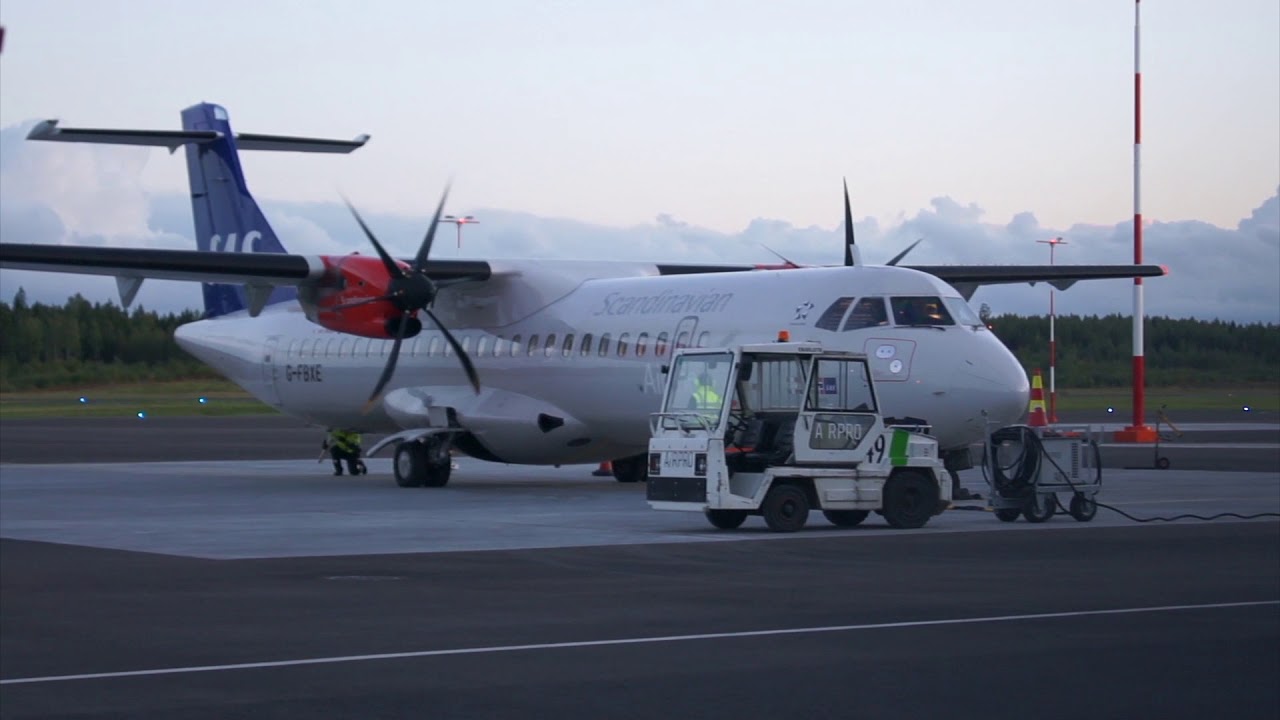 sas atr 72-600 full turnaround at eftp - YouTube
