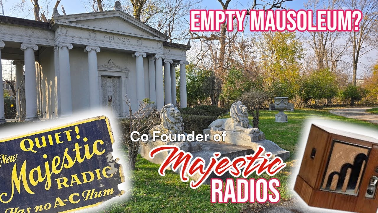 The Tomb of Majestic Radio Founder William Carl Grunow - YouTube