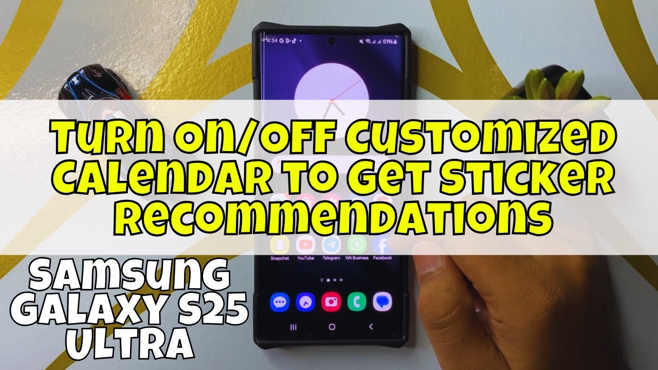How to Turn On/Off Customized Calendar to Get Sticker Recommendations ...