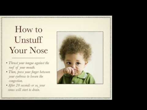 How to Unblock a Stuffy Nose? - YouTube