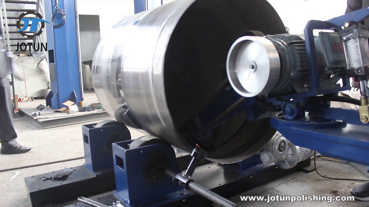 tank inside polishing machine - YouTube