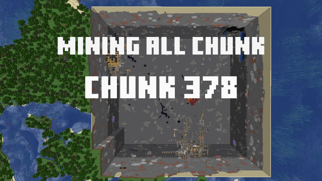 Mining all the chunks in Minecraft (Chunk 378) in 1 Minute - YouTube