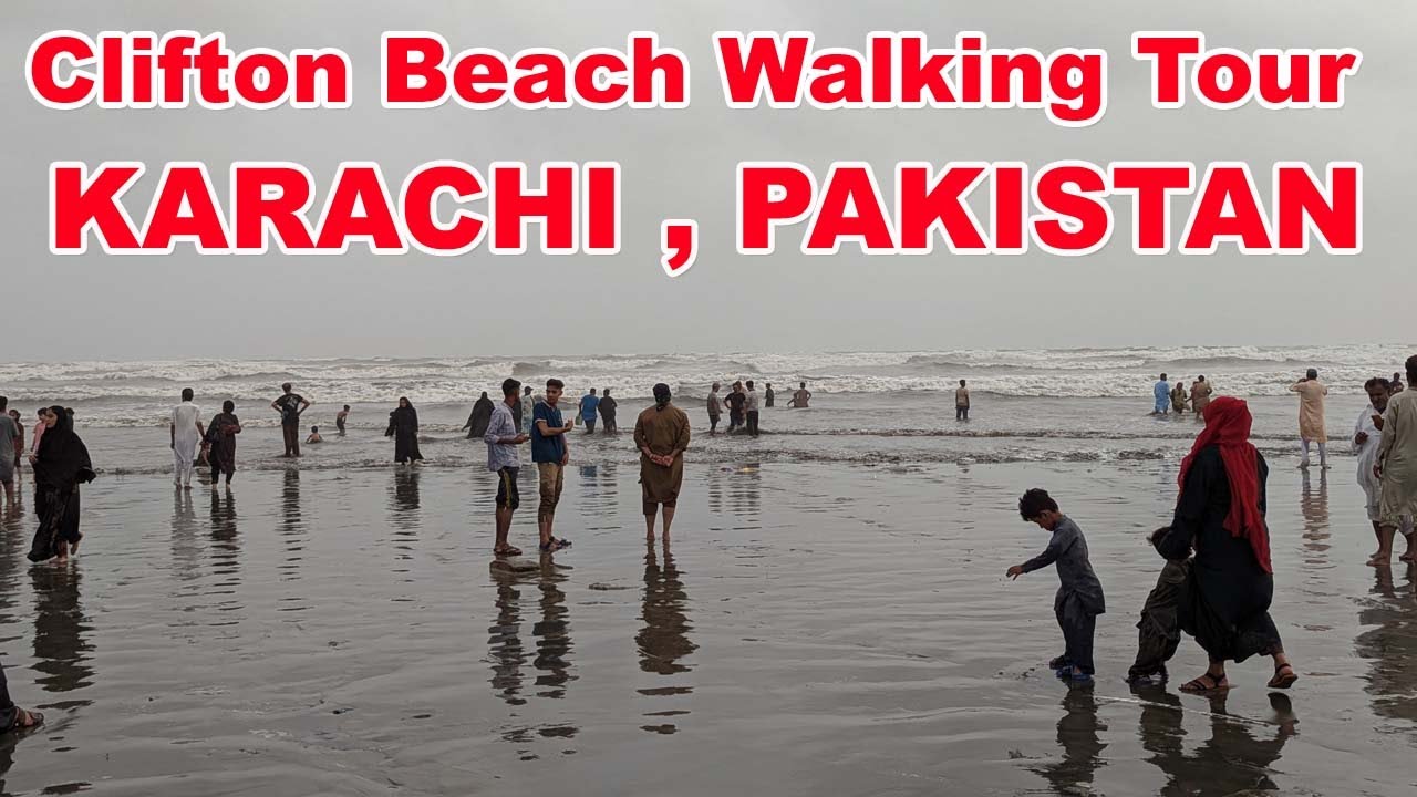 Exploring Clifton Beach Walking Tour | Karachi, Pakistan | Full Mooni ...