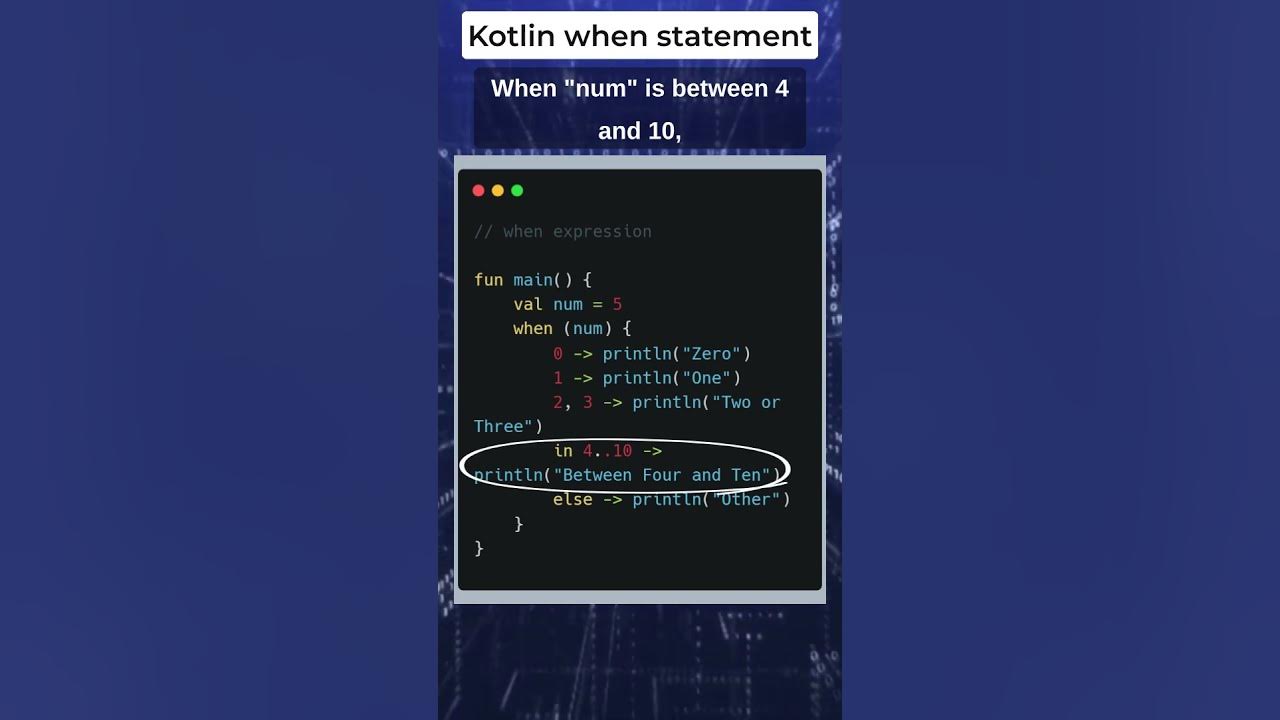 5. Kotlin Control Flow Quickie: When Statement | BackToCoding Bitesize ...