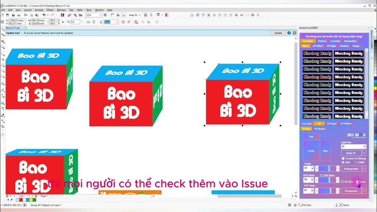 Master Tools NBRD - Hướng dẫn làm bao bì 3D với 3DBOX - YouTube