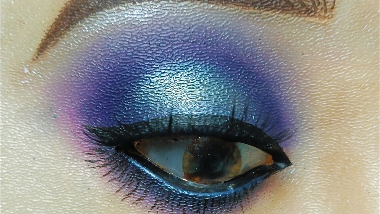 Eye Makeup Tutorial 💜💙 || Very Easy and Simple eye makeup || - YouTube