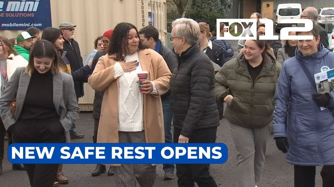 New Safe Rest village opens in Hillsboro - YouTube