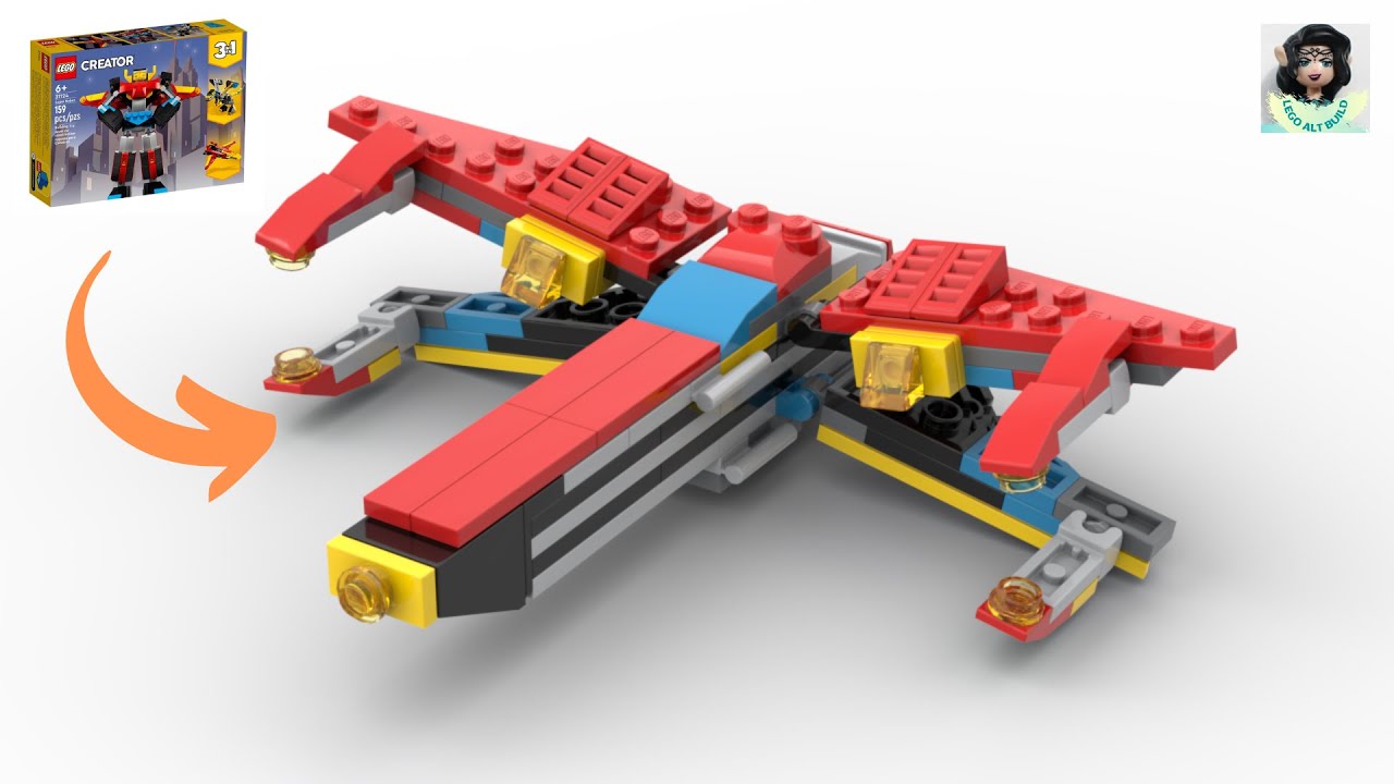 X-WING Lego creator 31124 ideas How to alt build - YouTube