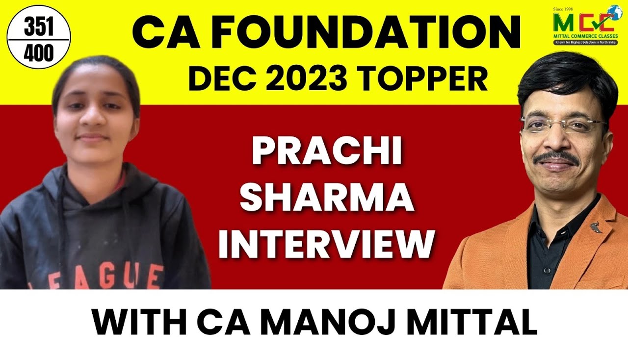 Insights from CA Foundation Dec 2023 Topper Prachi Sharma - YouTube