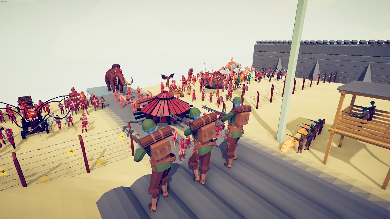50x USA ARMY vs ALL FACTION - Totally Accurate Battle Simulator TABS ...