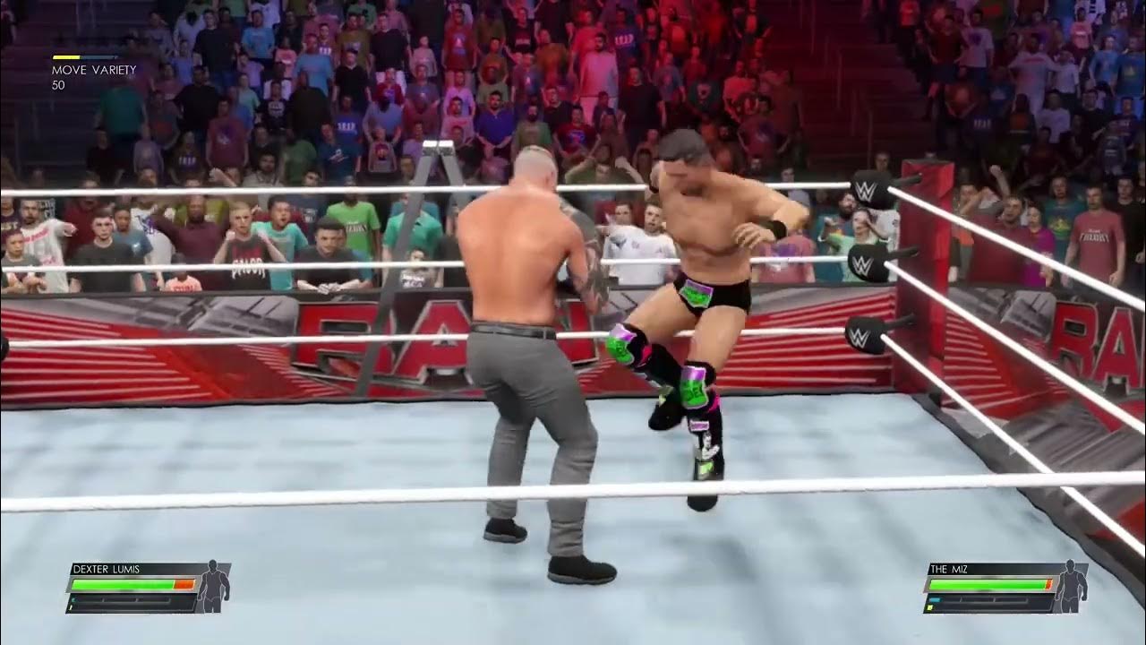 WWE 2K22 - Dexter Lumis vs. The Miz — “Winner Take All” Ladder Match - YouTube