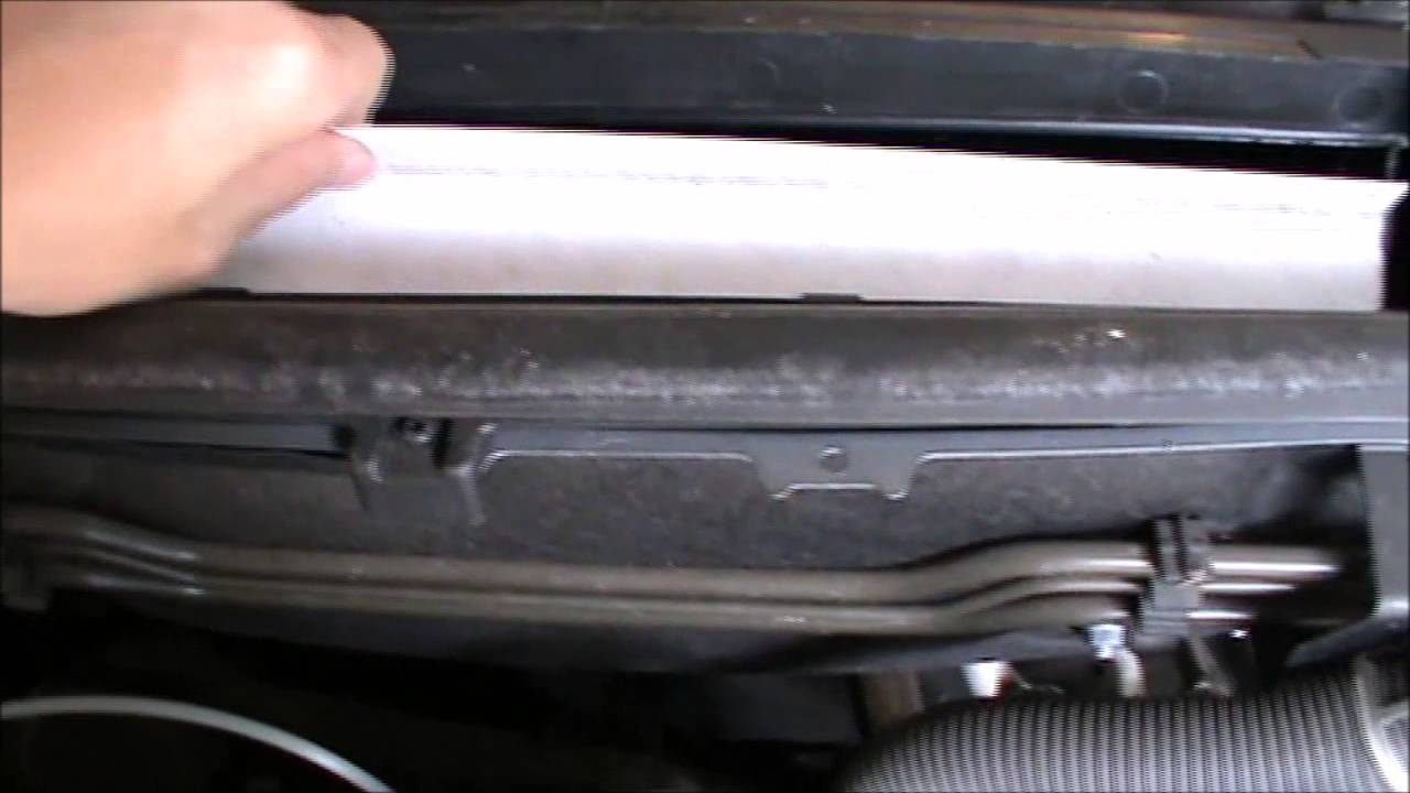 Mercedes A class 2007 pollen filter replacement - YouTube