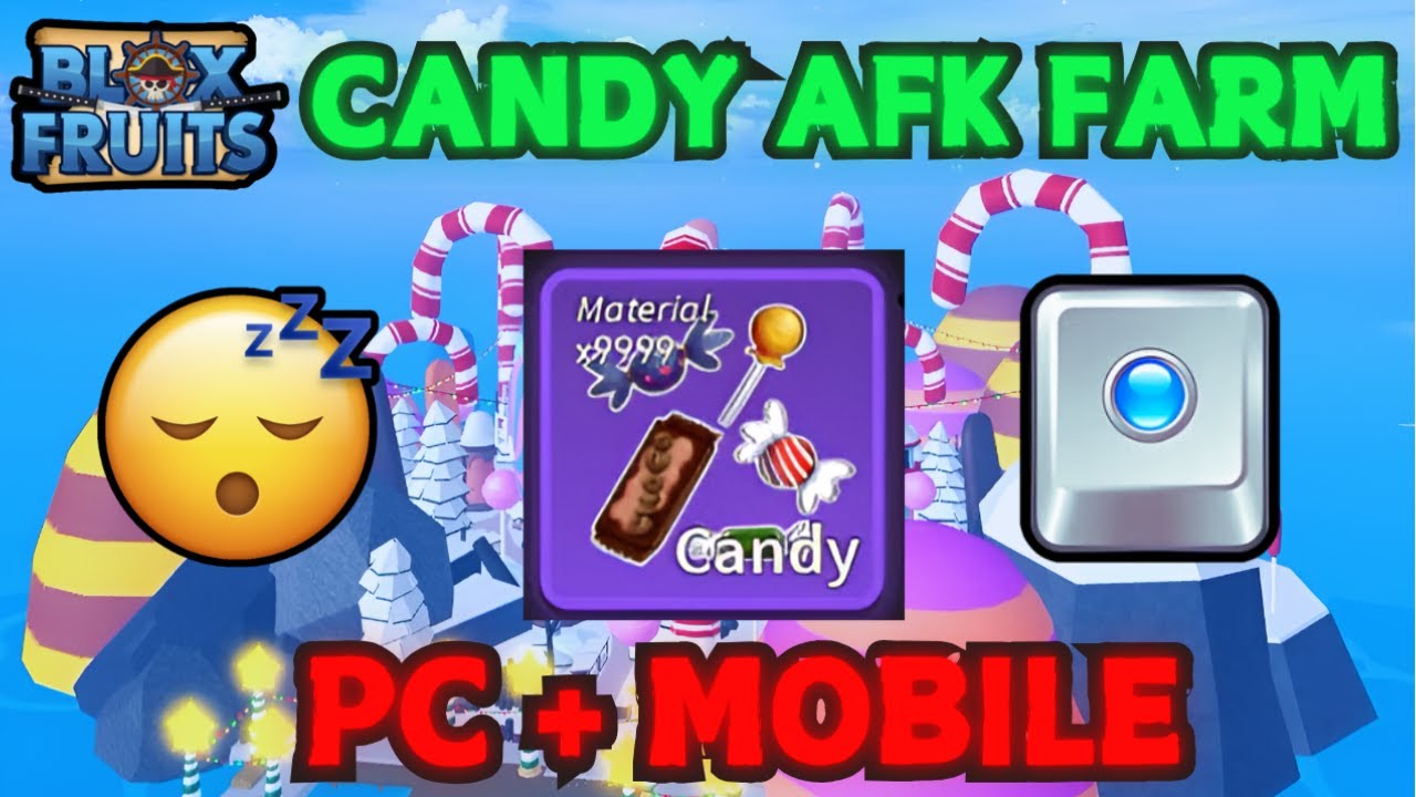 *MAX CANDY* How to AFK Macro Farm Candy | Blox Fruits Christmas Update ...