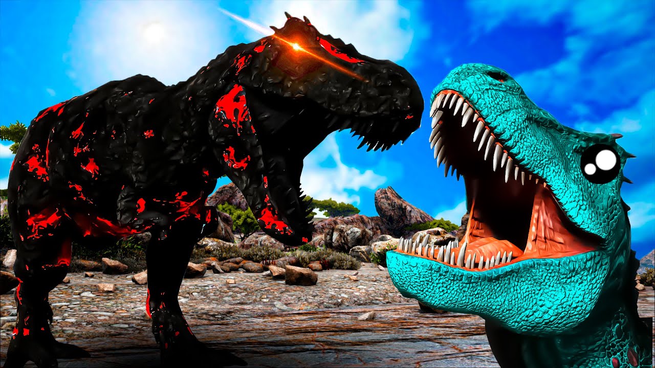 O BEBÊ REX DESOBEDECEU A SUA MÃE E SE TORNOU UM REX DE LAVA!!! Ark ...