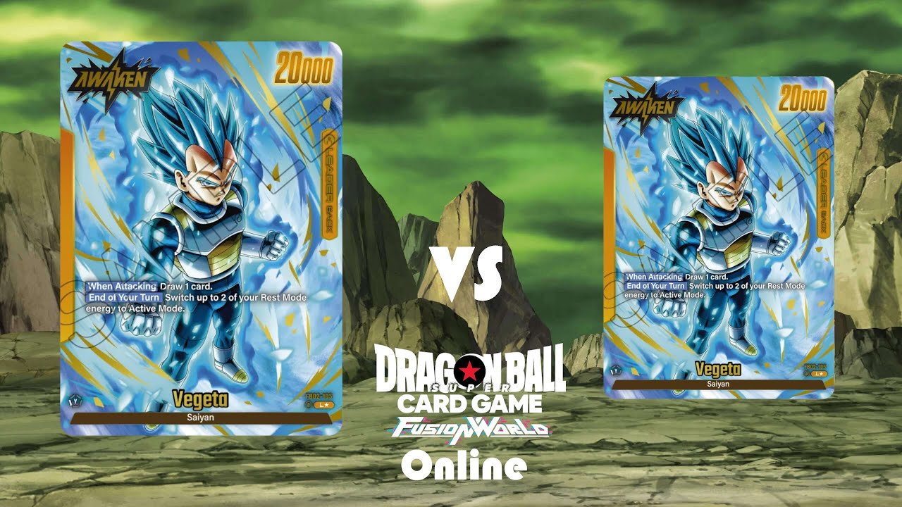 Dragon Ball Super Fusion World B06 Rivals Clash - Vegeta(Yellow) vs ...